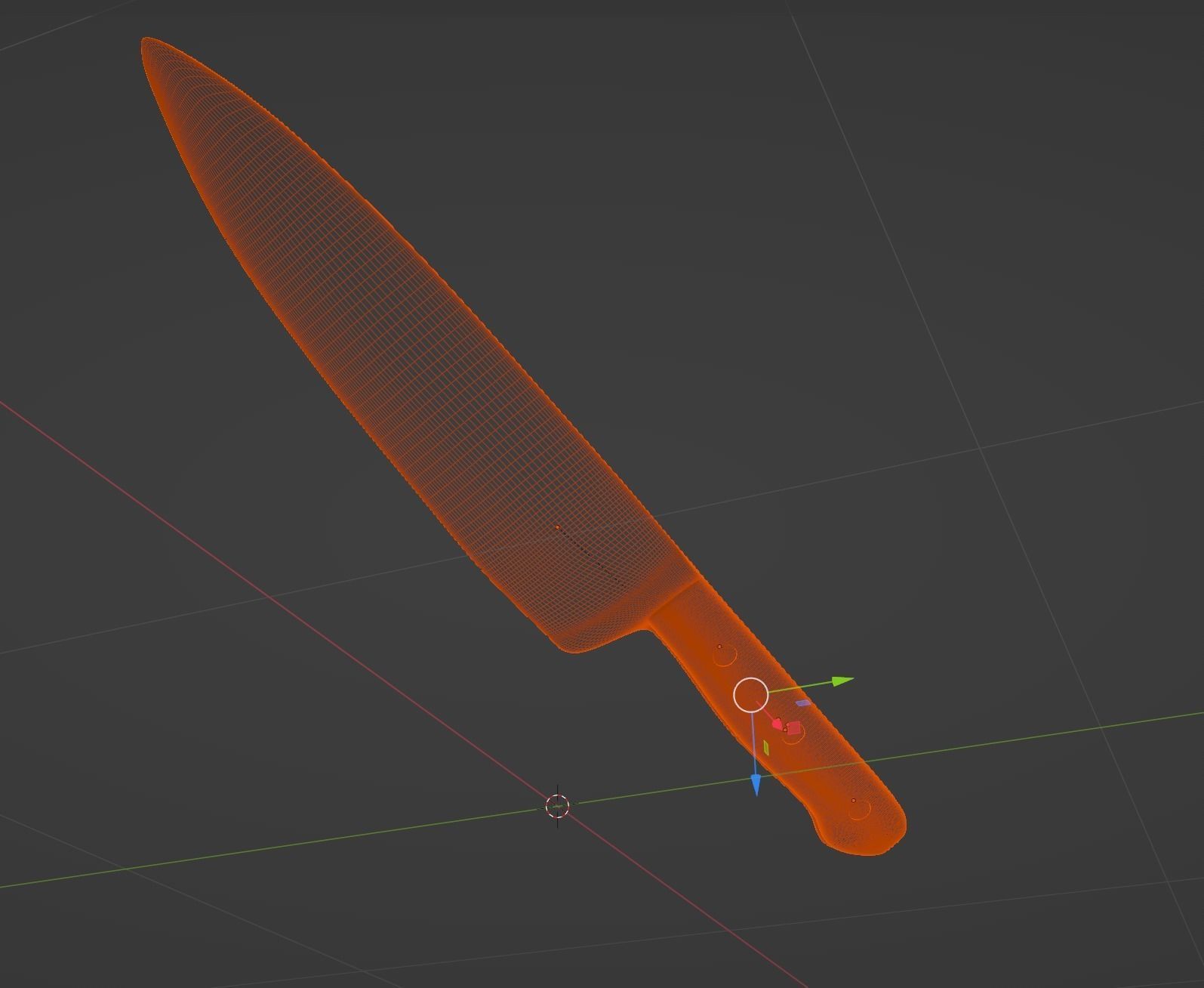 Superior Kitchen Knife 3D model | CGTrader