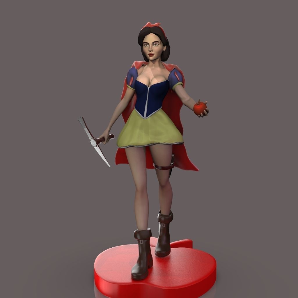 Snow White 3D model 3D printable | CGTrader
