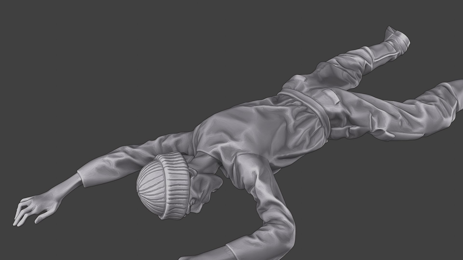 Casual Zombie CZ3 0012 3D model 3D printable | CGTrader