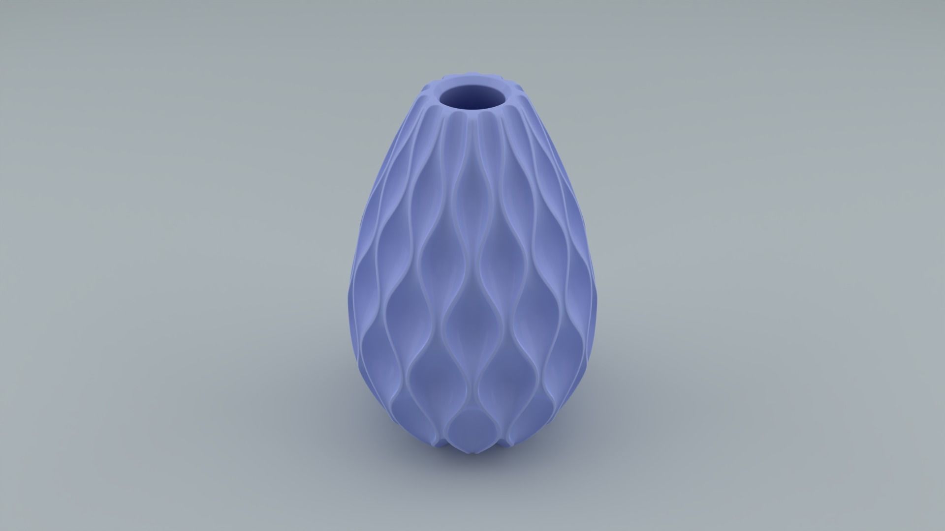 Vase with wave pattern 3D model 3D printable | CGTrader