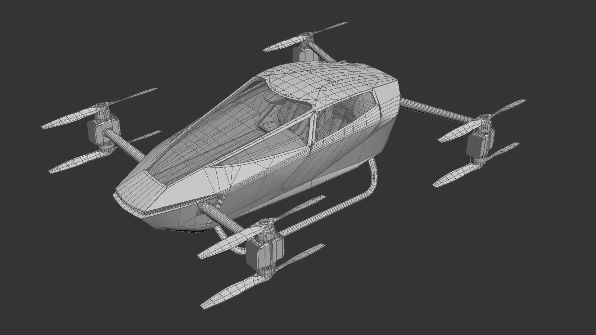 Xpeng X2 Flying car EVTOL 3D model | CGTrader