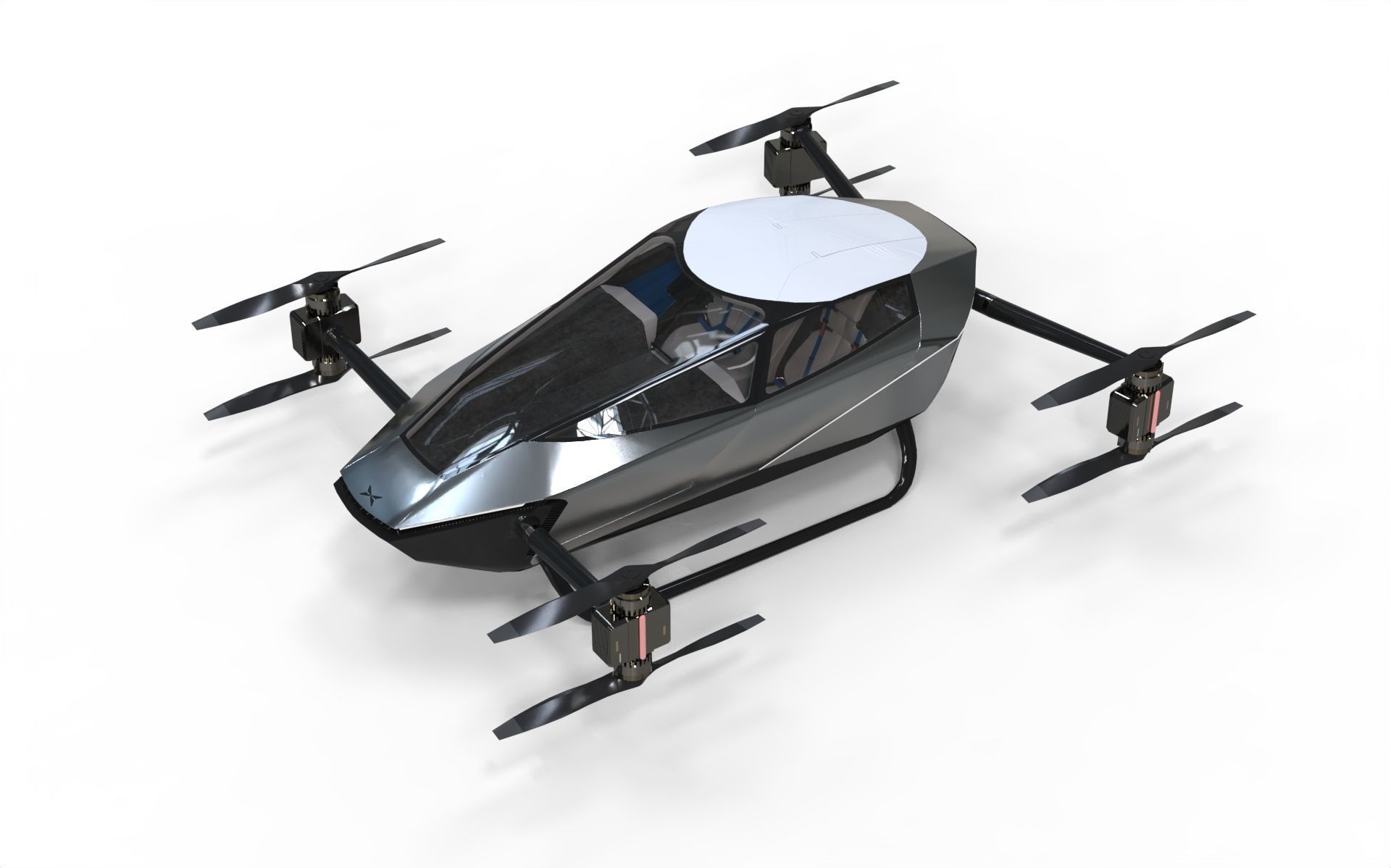 Xpeng X2 Flying car EVTOL 3D model | CGTrader