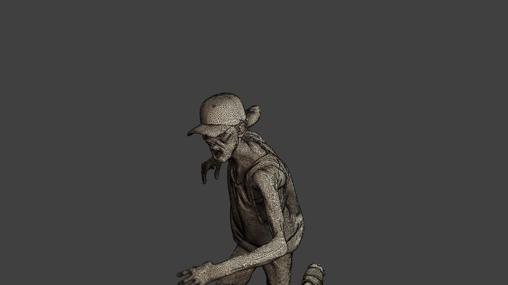 Casual Zombie CZ3 0020 3D model 3D printable | CGTrader