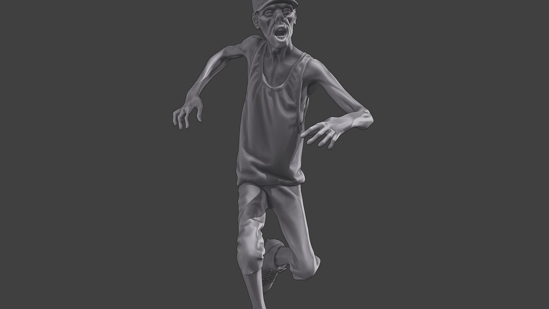 Casual Zombie CZ3 0020 3D model 3D printable | CGTrader