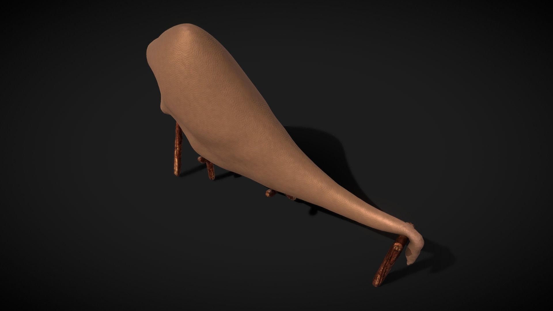 Salvador Dali Le sommeil Dream Surreal art 3D model | CGTrader