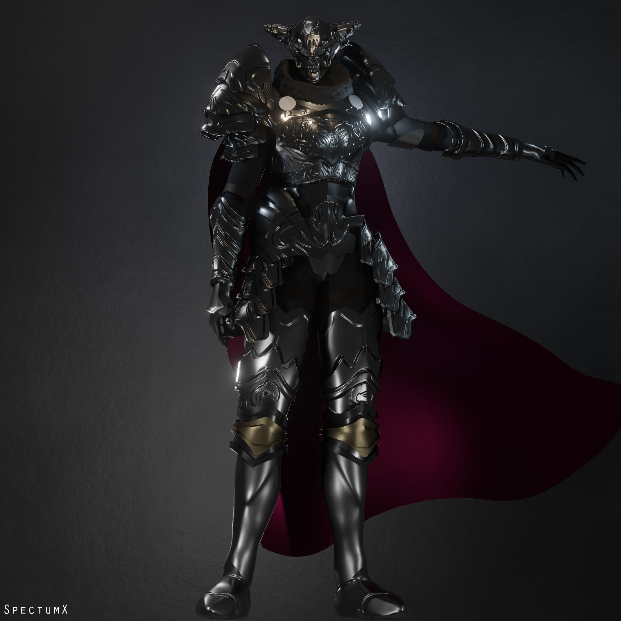 3D model Knight The Fallen Knight Character - Low-poly 3D Model VR / AR ...