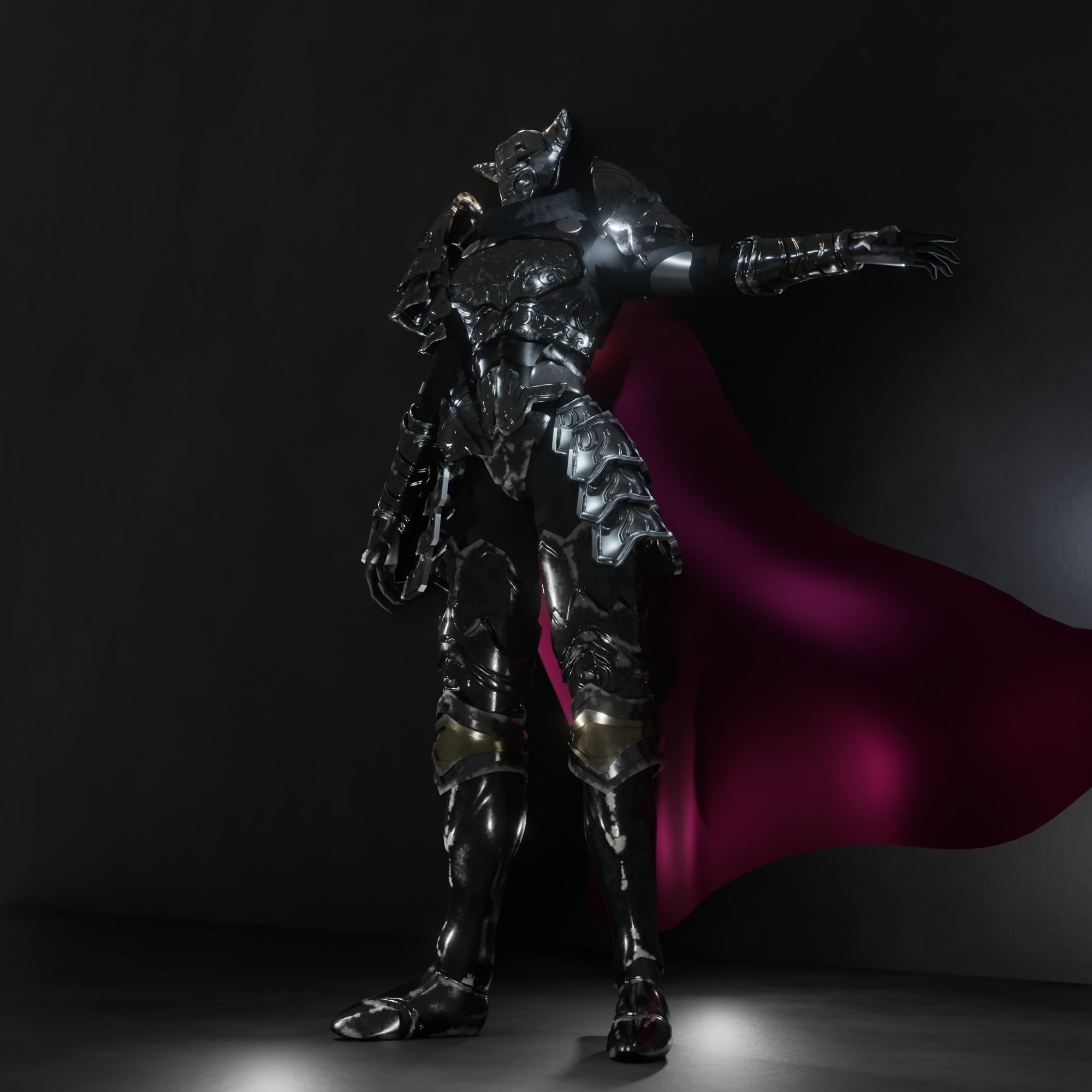 3D model Knight The Fallen Knight Character - Low-poly 3D Model VR / AR ...