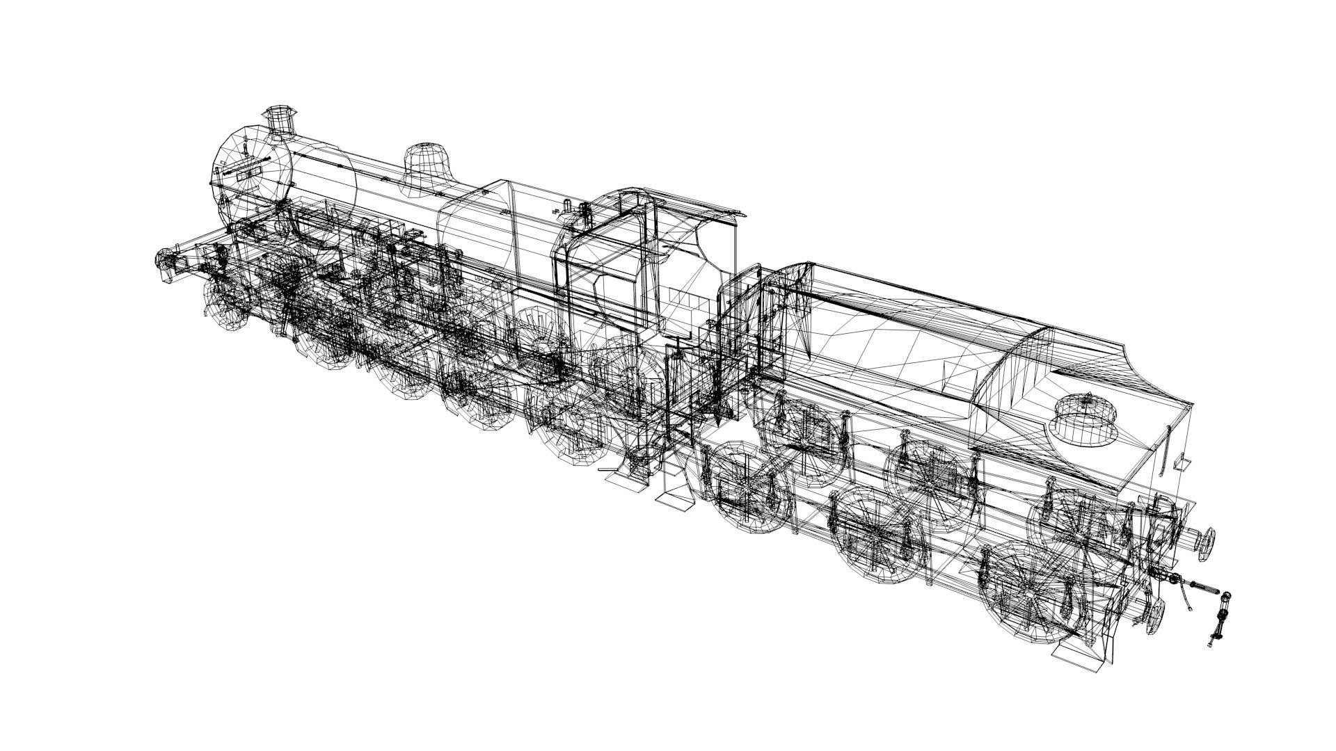 3D model Train - Steam Locomotive VR / AR / low-poly | CGTrader