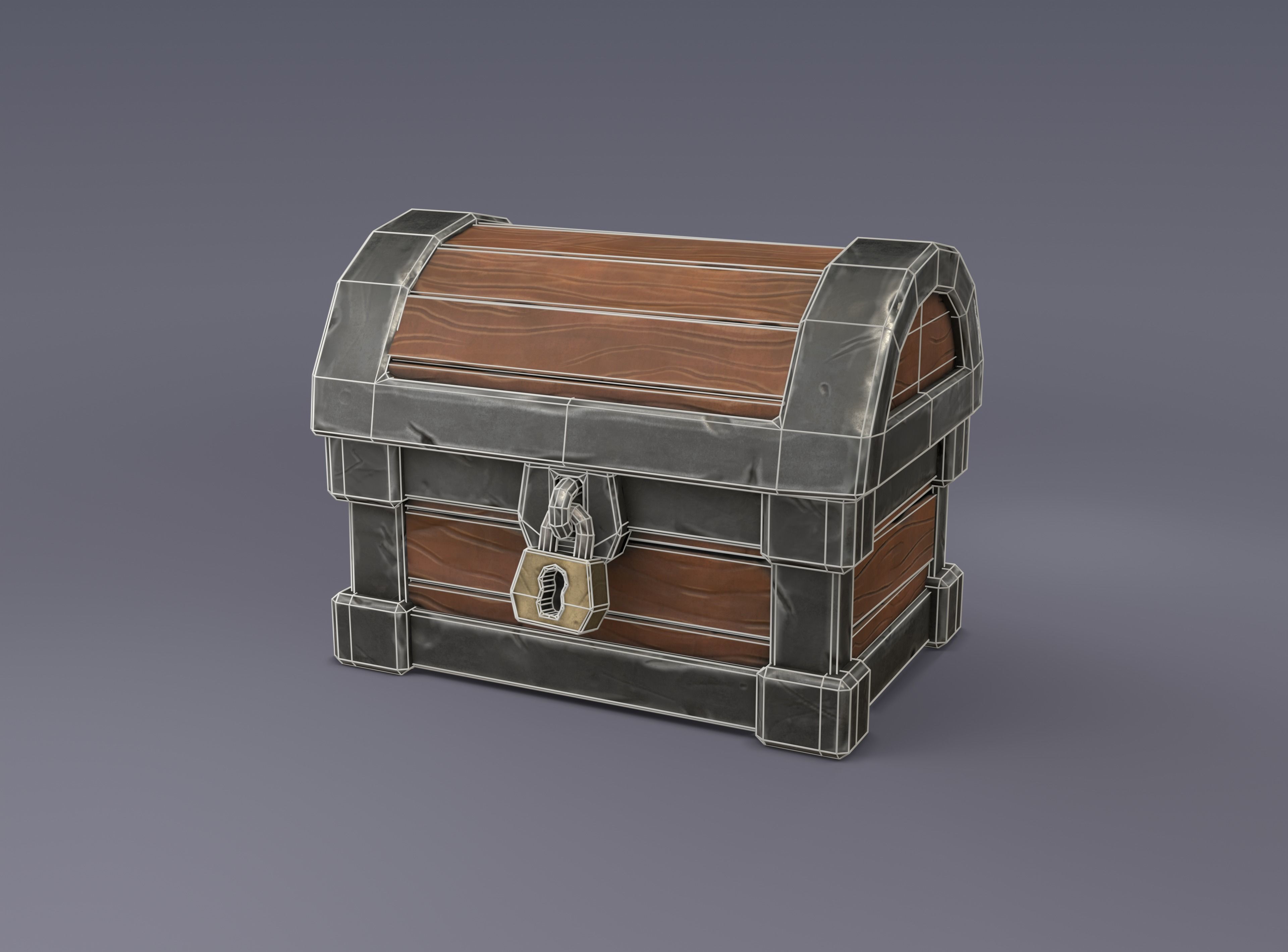 3D model Stylized Chest Lowpoly PBR 3D model VR / AR / low-poly | CGTrader