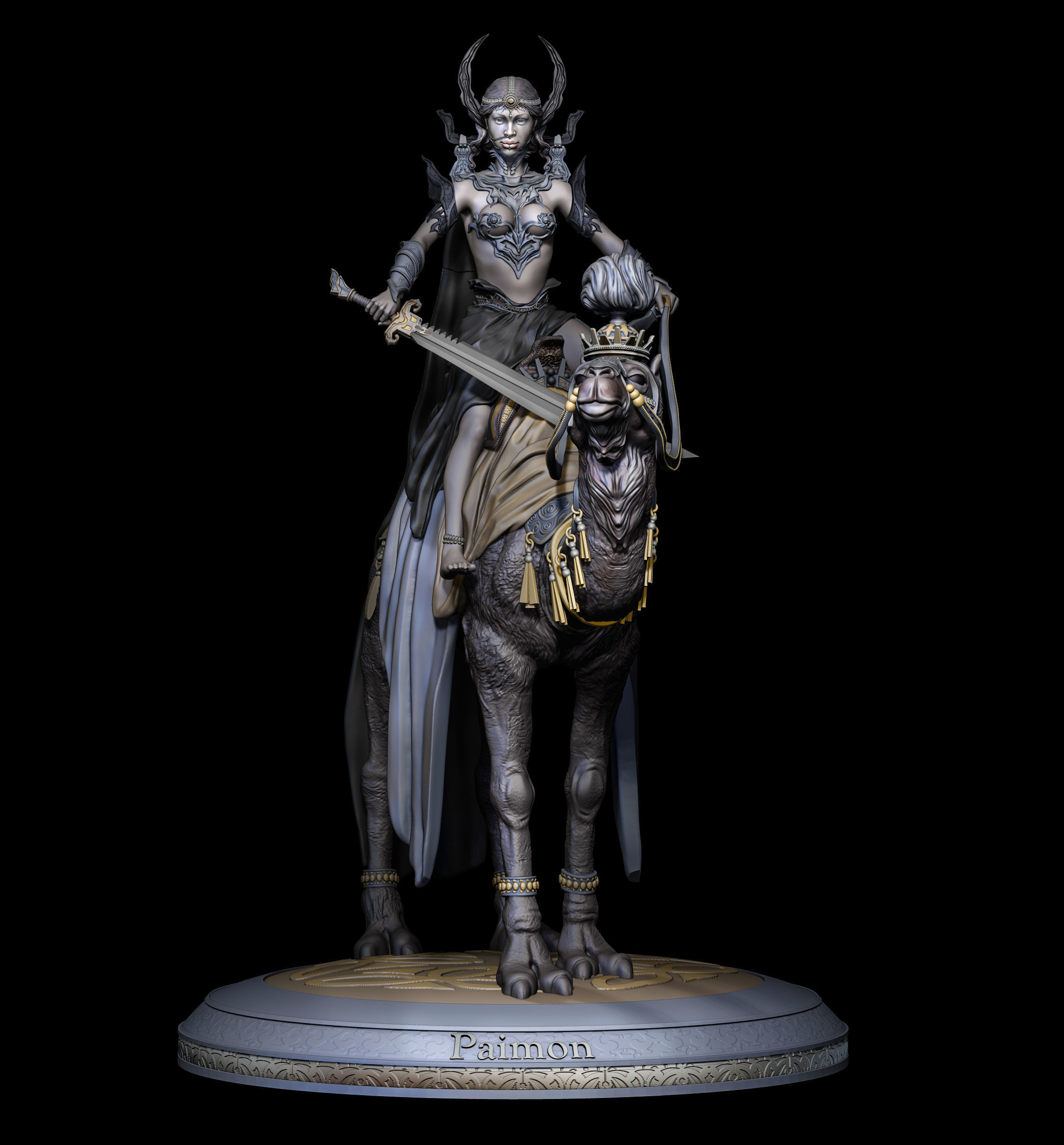 Paimon demon 3D model 3D printable | CGTrader