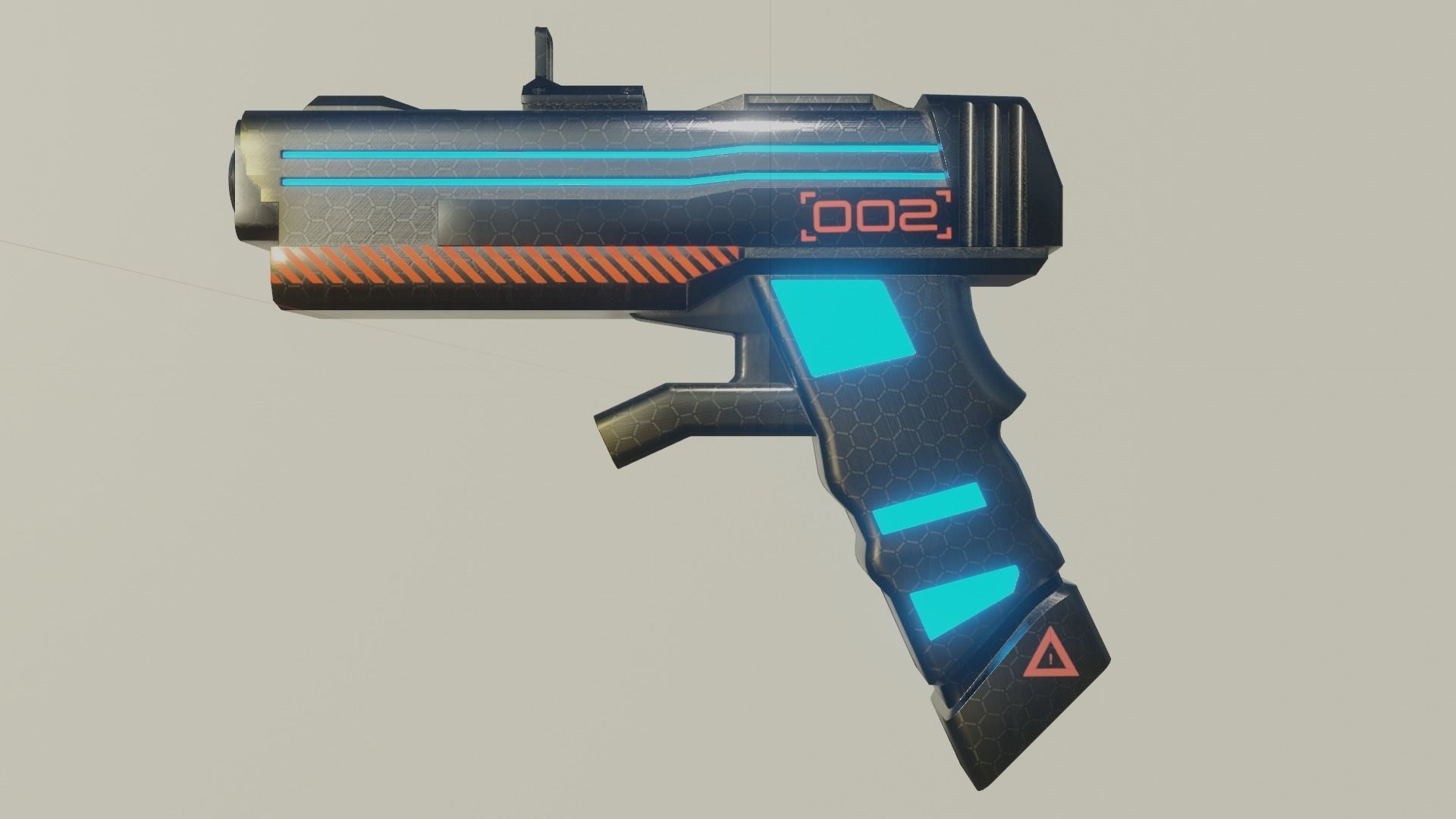 Sci-fi Pistol Energy Gun free VR / AR / low-poly 3D model | CGTrader