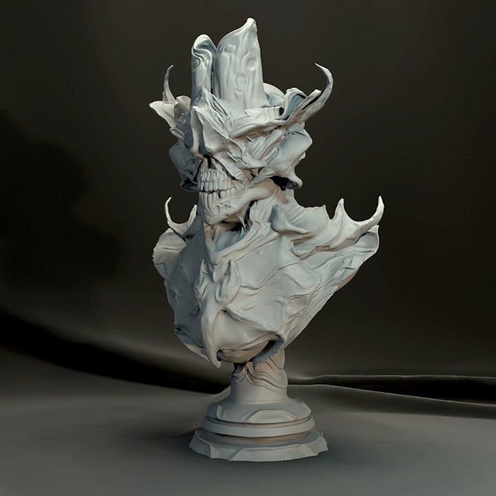 Creature Bust 3D PRINT ZTL OBJ STL free 3D model 3D printable | CGTrader