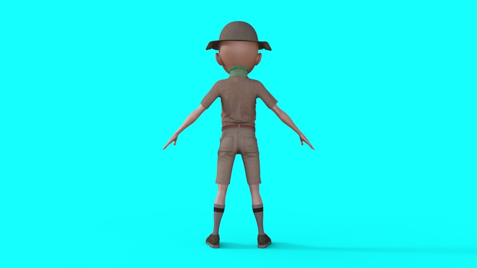 Cartoon Scout Man 3D model | CGTrader