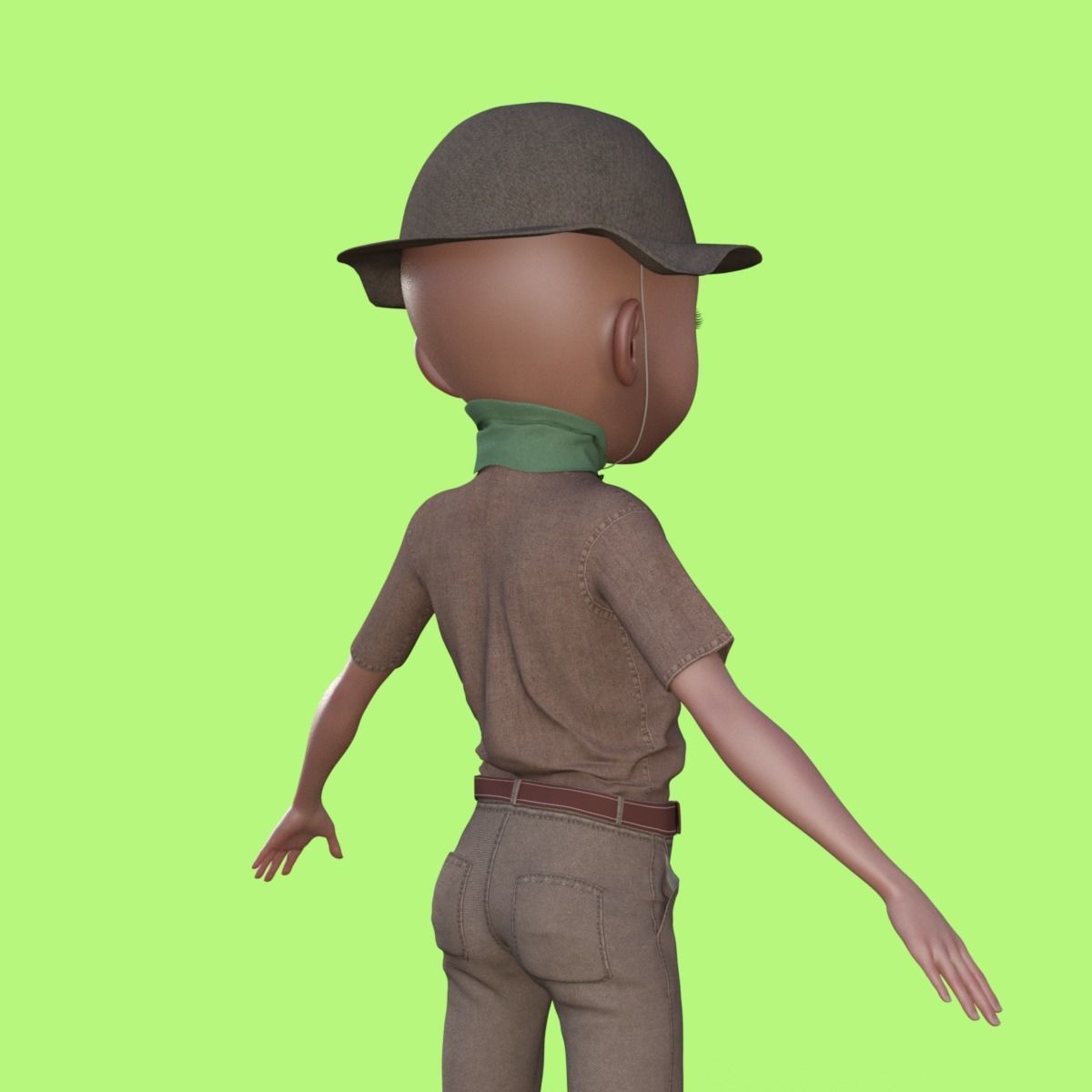 Cartoon Scout Man 3D model | CGTrader