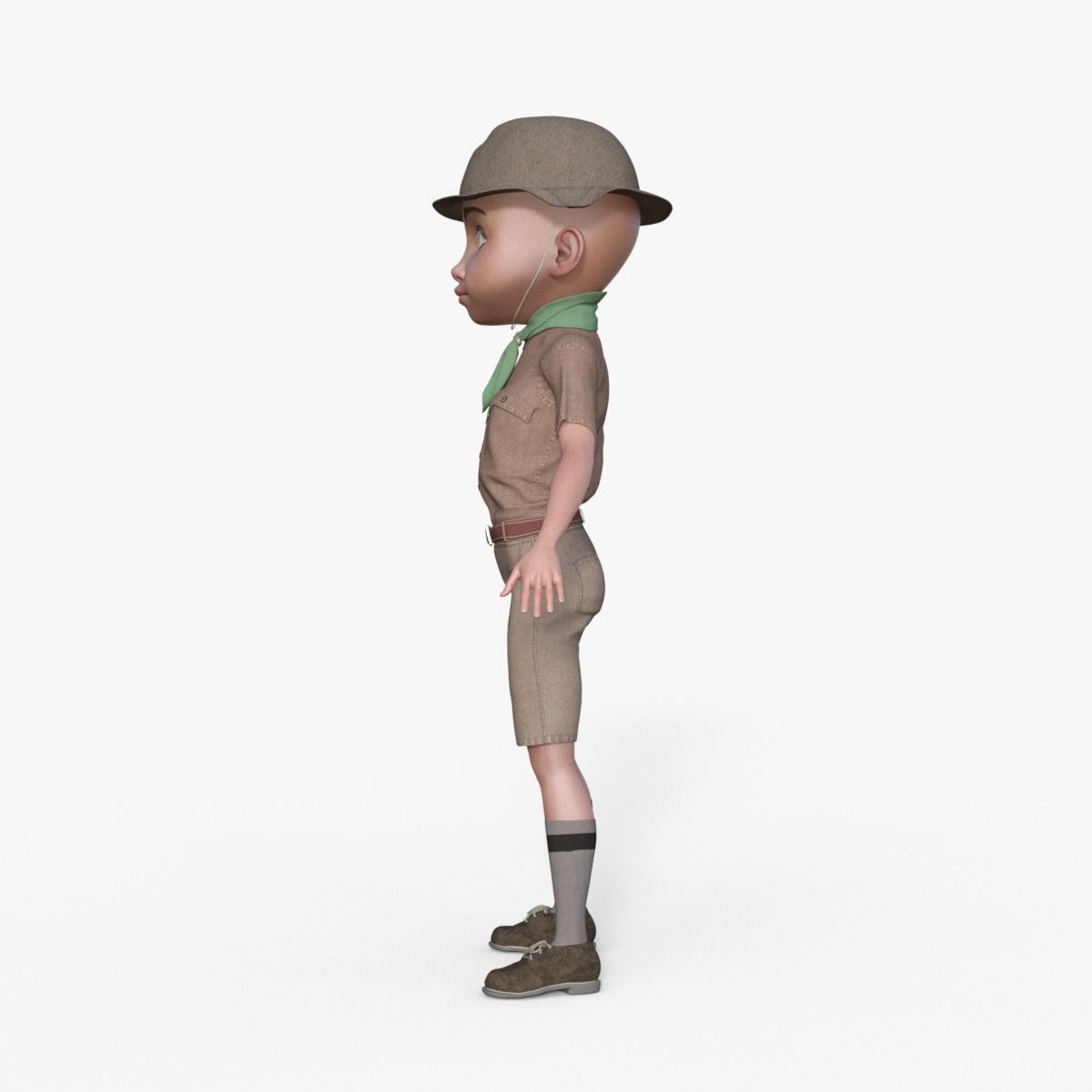 Cartoon Scout Man 3D model | CGTrader