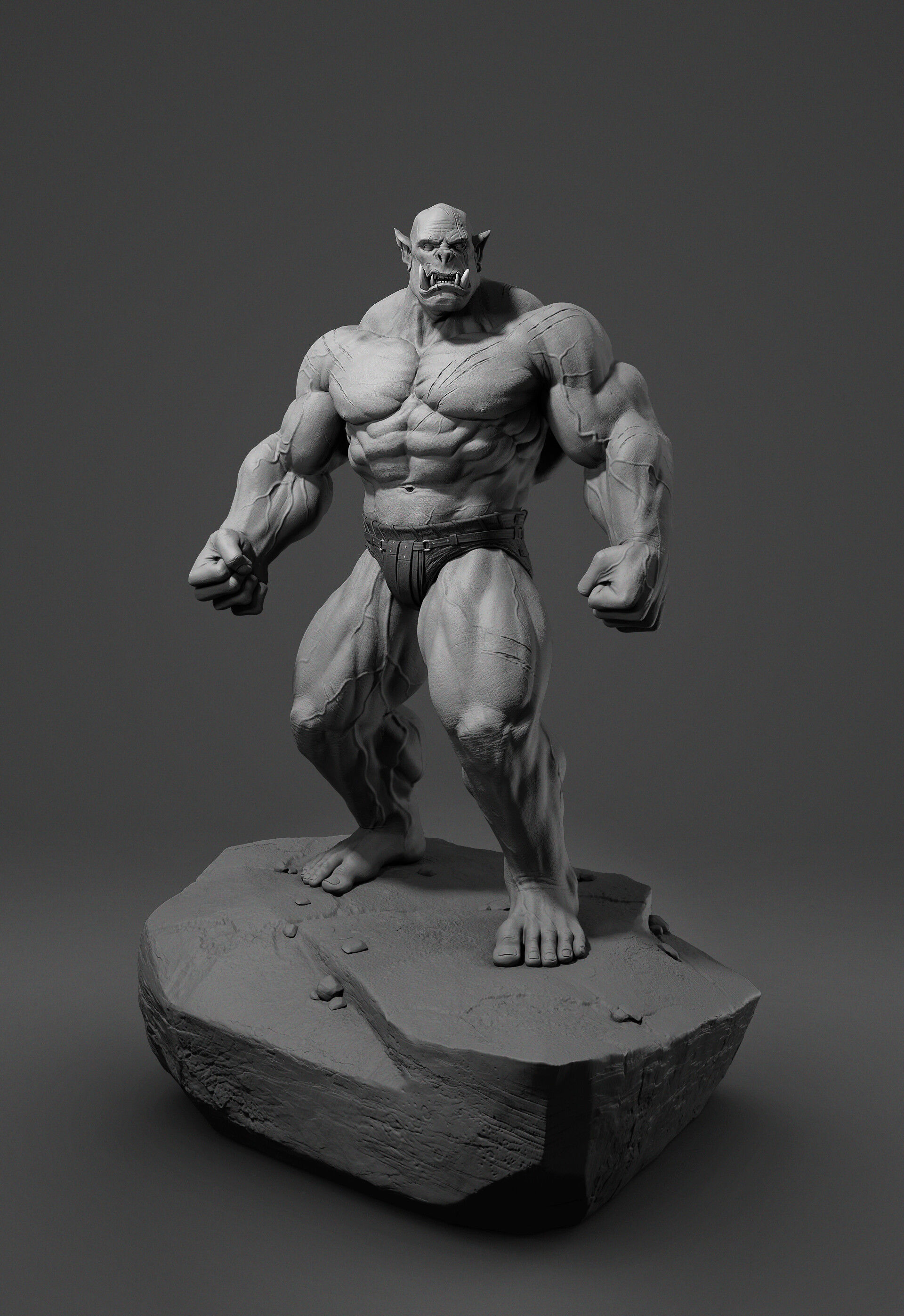 Orc 3D printing miniature 3D model 3D printable | CGTrader