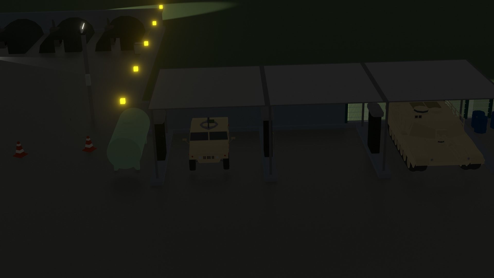 3D model Military Base Low Poly VR / AR / low-poly | CGTrader