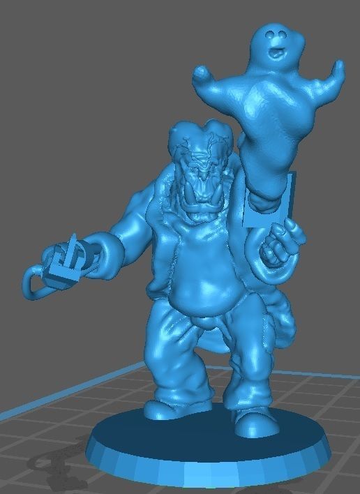 Big brain ork weird boy 3D model 3D printable | CGTrader