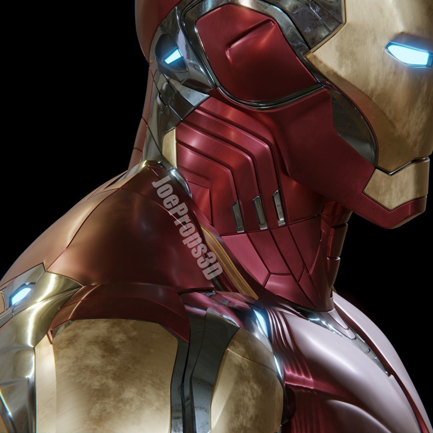 FREE Highly Accurate Iron Man Mark 85 Bust STL Avengers Endgame free 3D ...