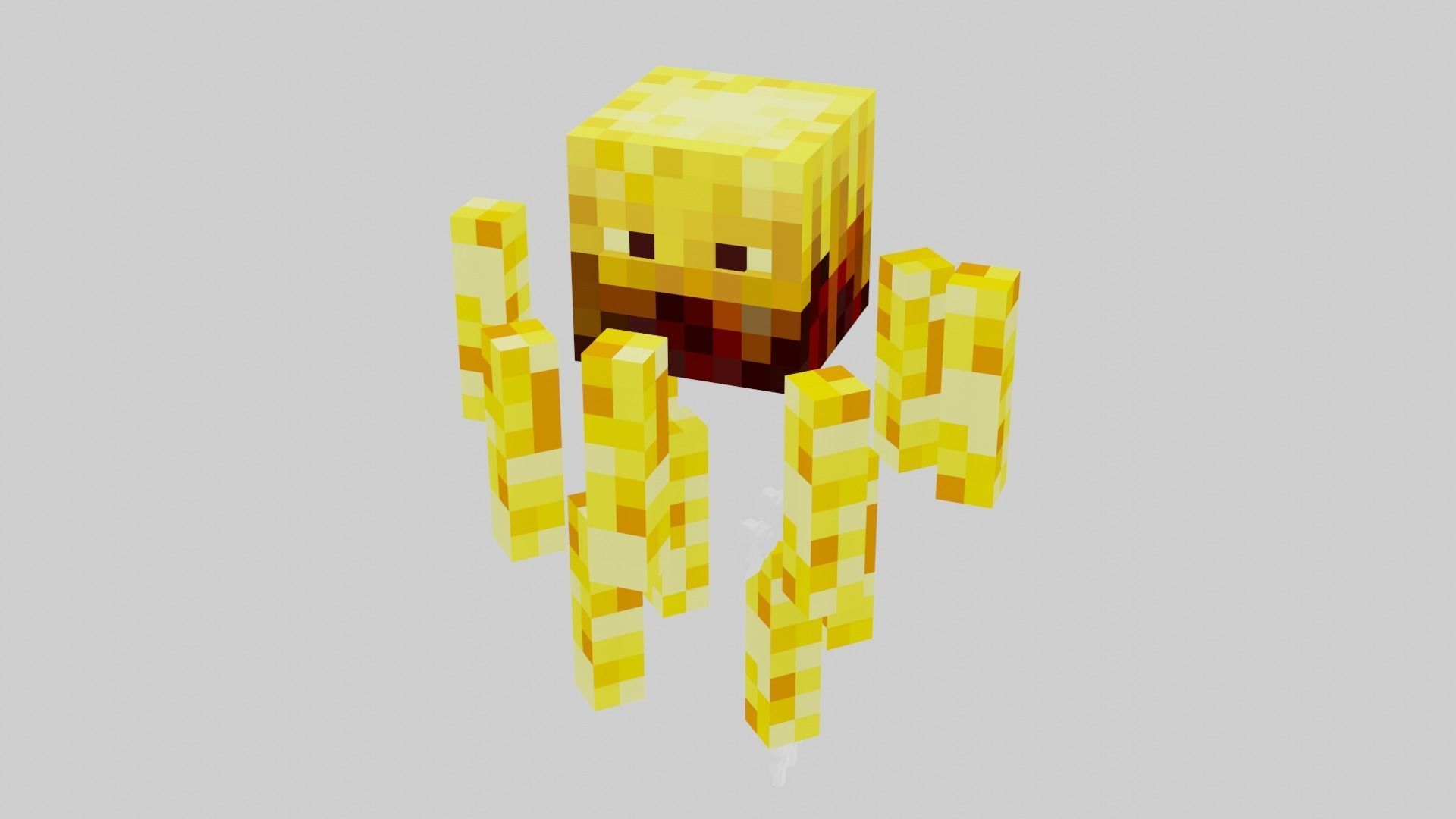 3D model Minecraft Blaze Rigged VR / AR / low-poly | CGTrader