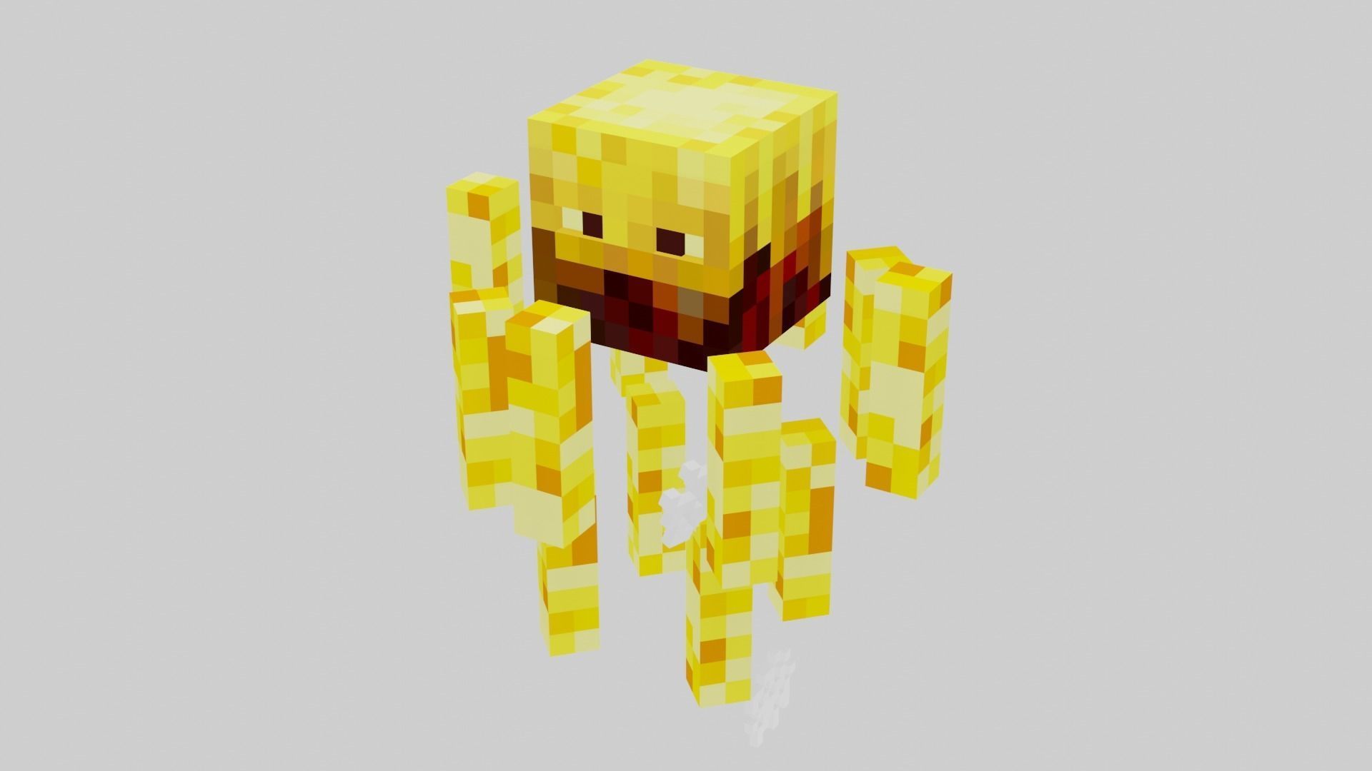 3D model Minecraft Blaze Rigged VR / AR / low-poly | CGTrader