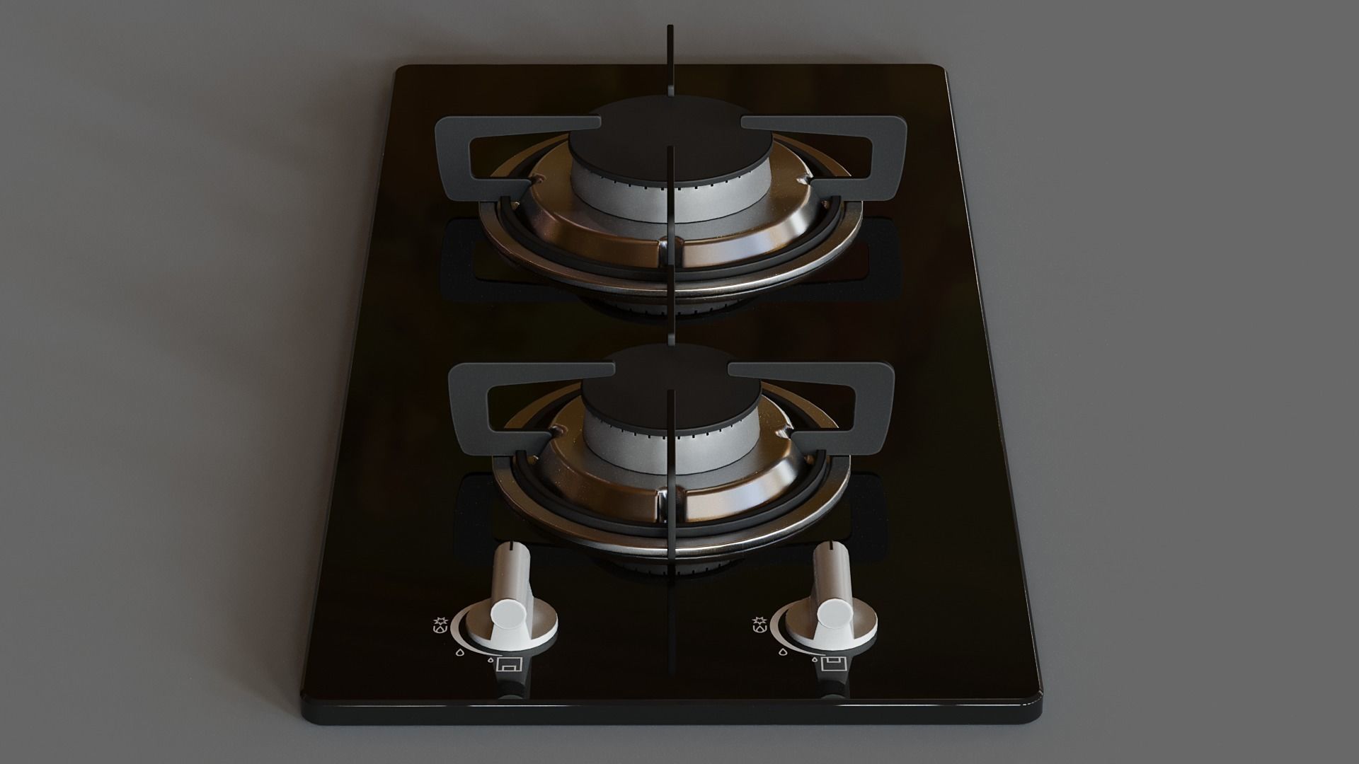 Gas Stove Cooktop 3D model animated | CGTrader
