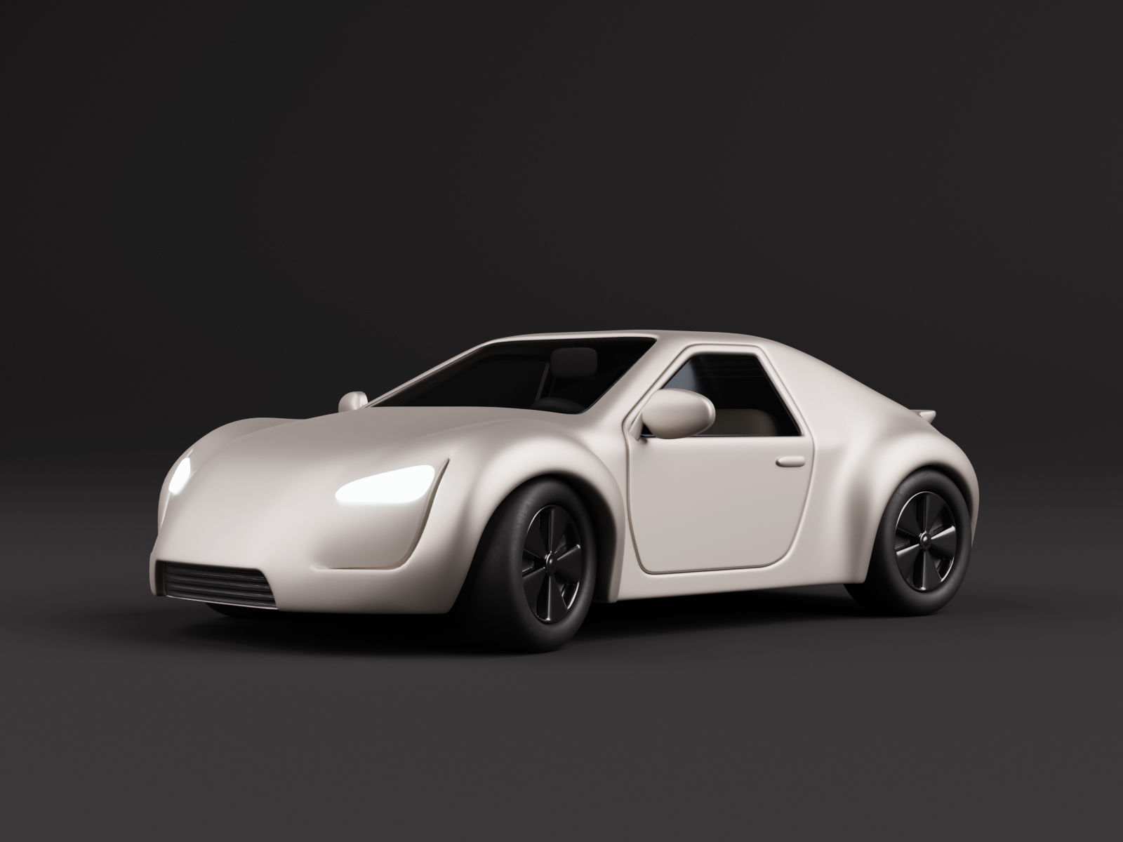 Stylized Cartoon Sport Car - Fully Rigged 3D model rigged | CGTrader