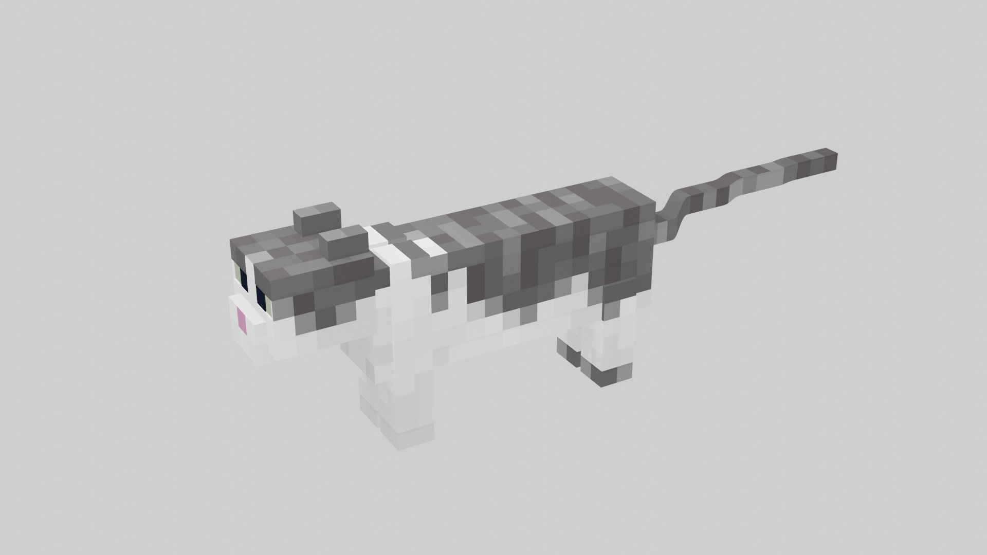 3D model Minecraft Cat VR / AR / low-poly | CGTrader