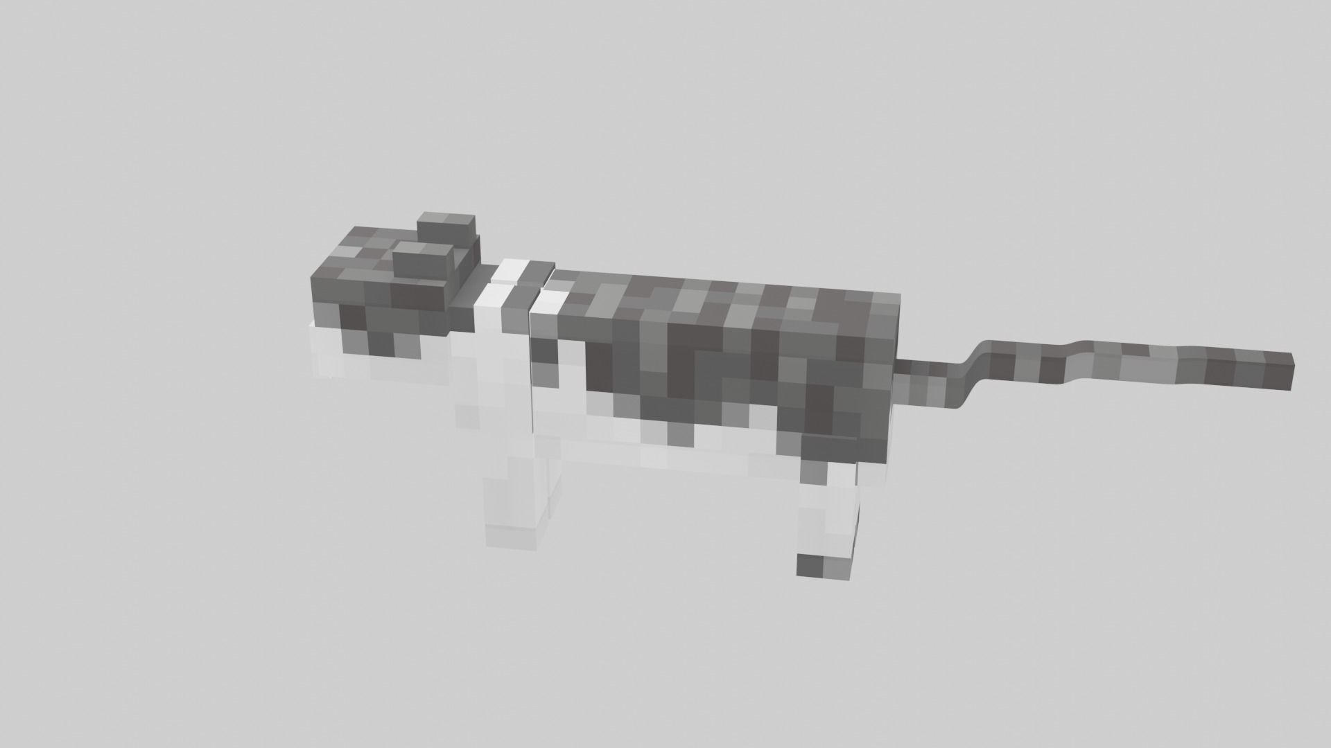 3D model Minecraft Cat VR / AR / low-poly | CGTrader