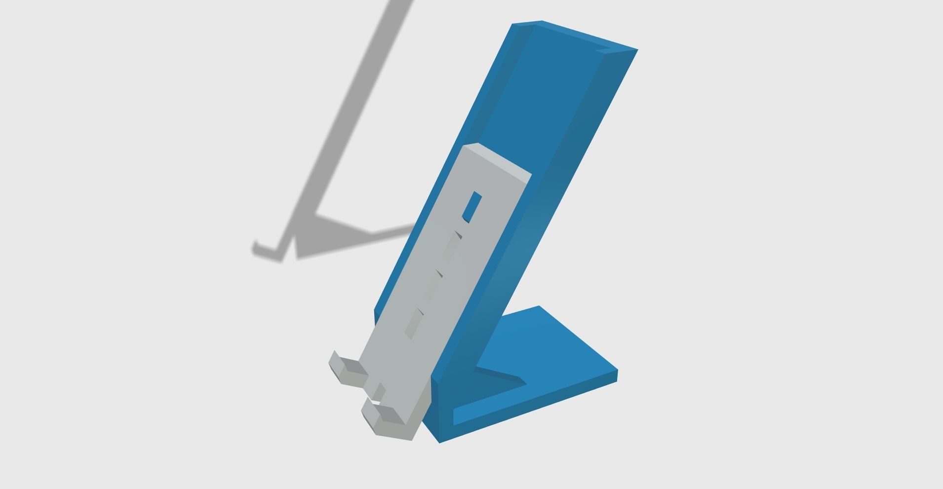 Phone stand adjustable with cable holder easy print 3D model 3D ...