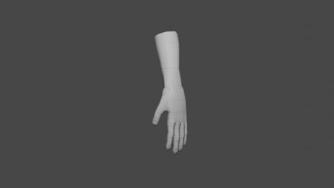 Basic Hand model 3D model | CGTrader