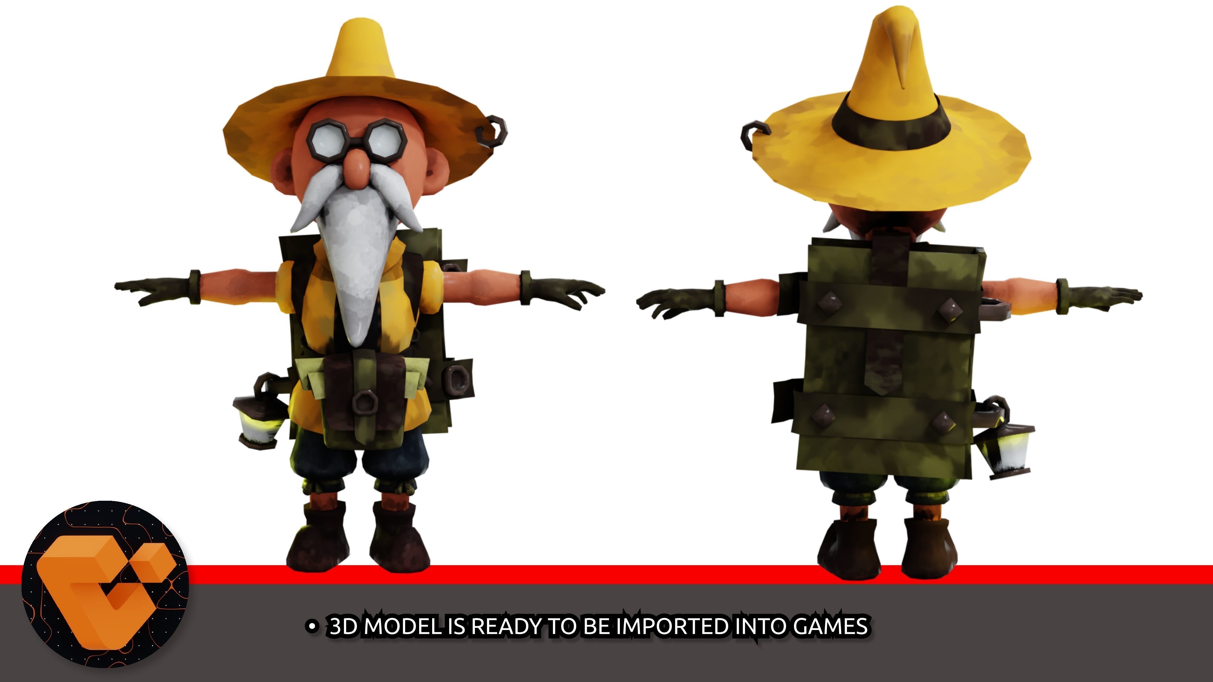 3D model Playable character Dwarf VR / AR / low-poly | CGTrader