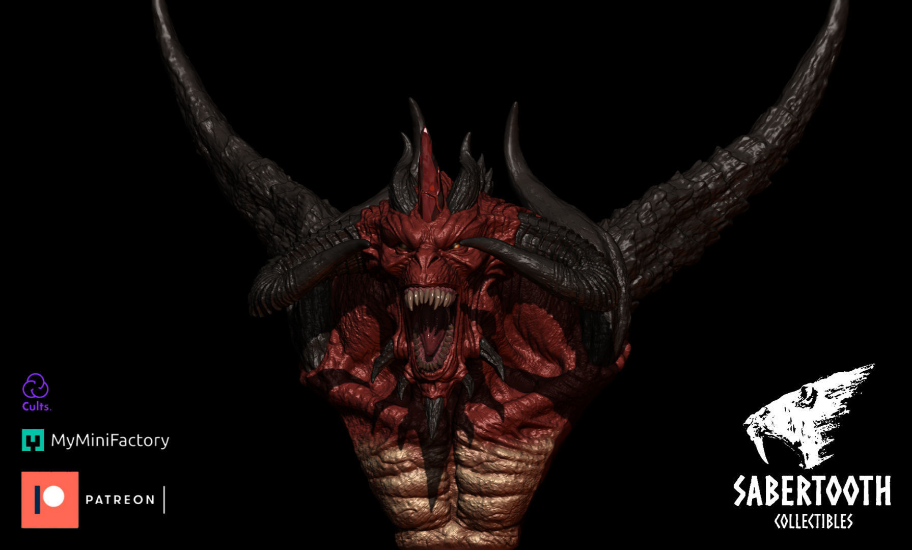 Diablo II Bust 3D model 3D printable | CGTrader