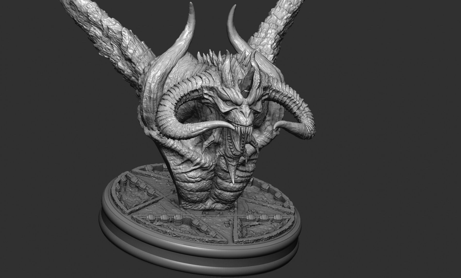 Diablo II Bust 3D model 3D printable | CGTrader