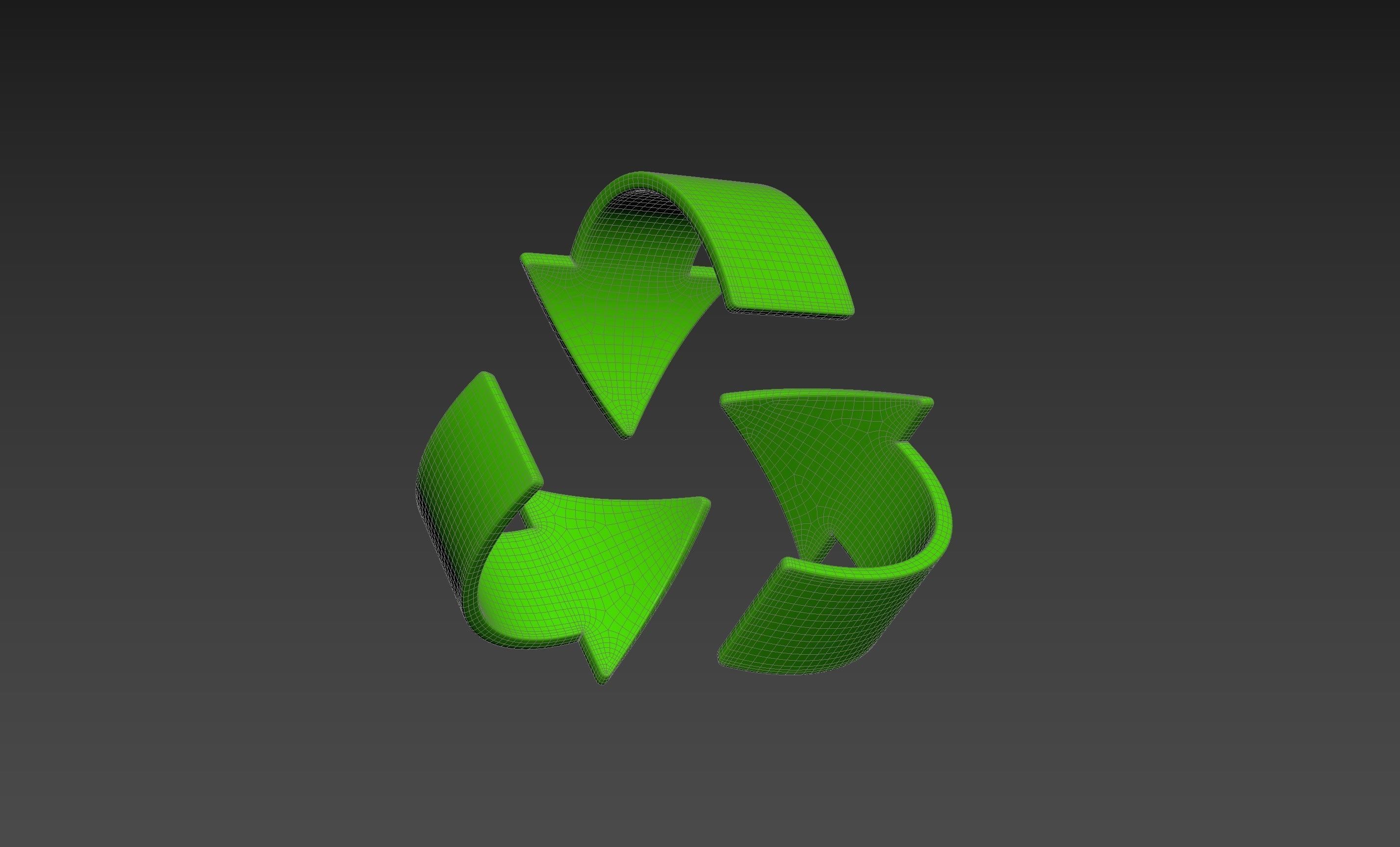 Symbol005 Recycle 3D model | CGTrader