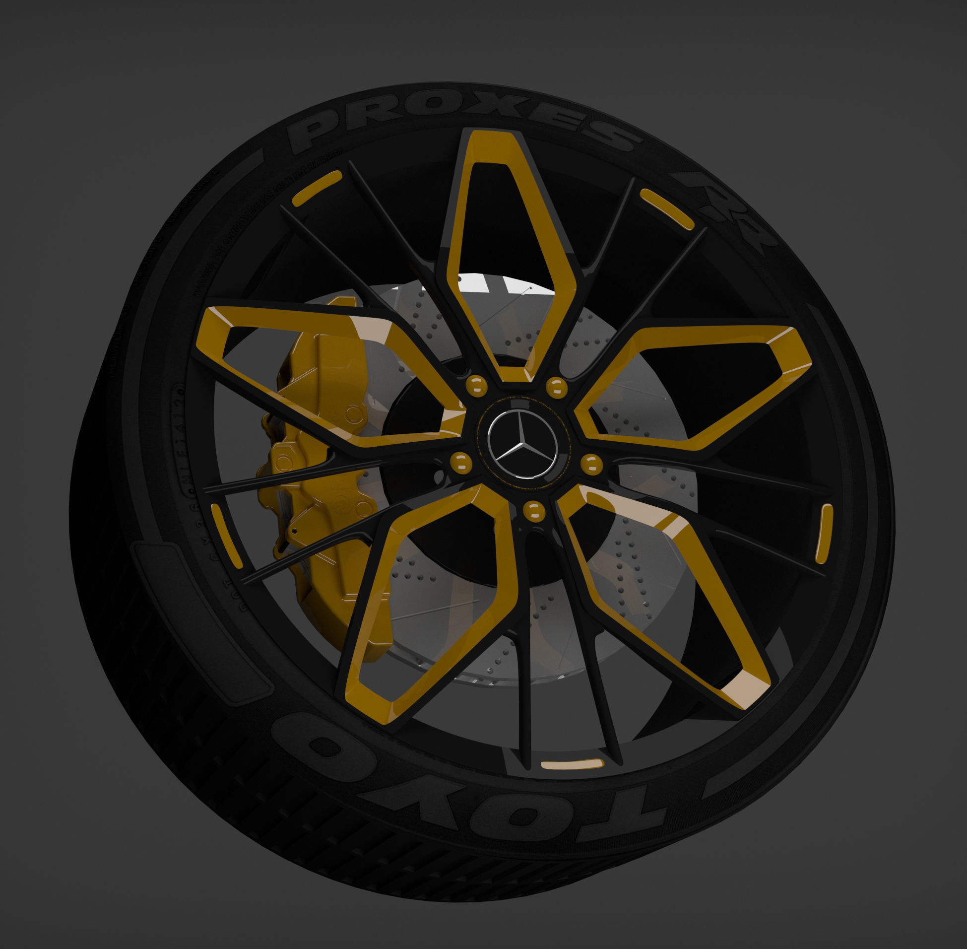 Mercedes Wheel 3D model | CGTrader