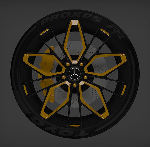 Mercedes Wheel 3D model | CGTrader