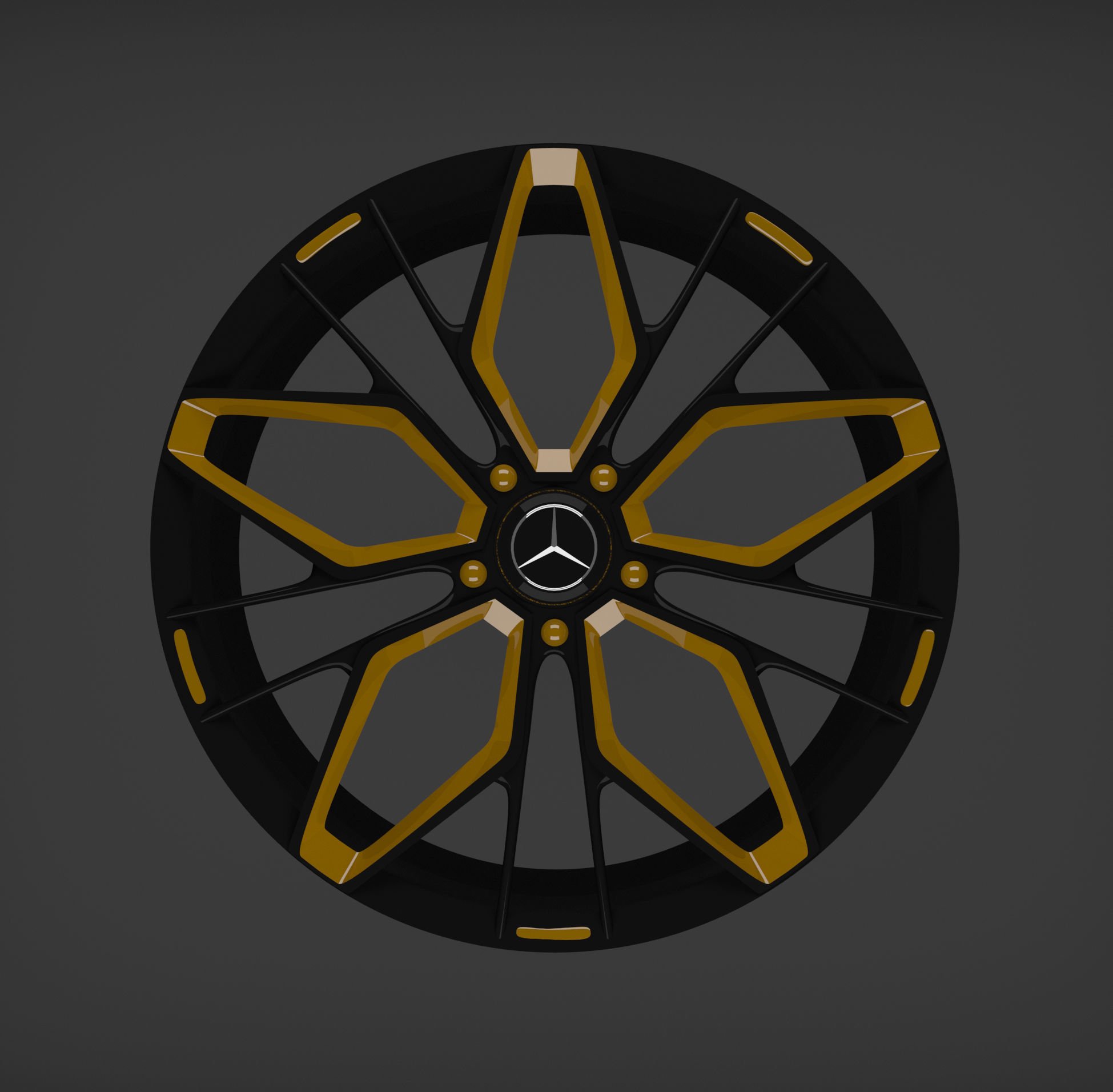 Mercedes Wheel 3D model | CGTrader