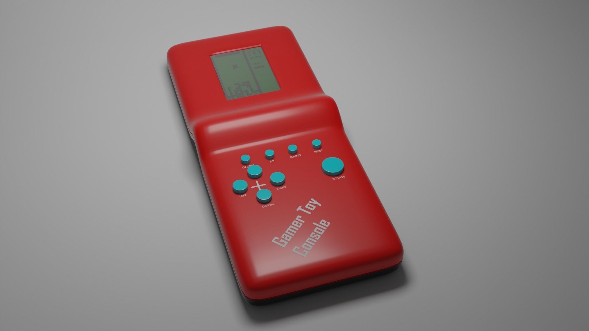 Tetris Retro Console 3D model | CGTrader