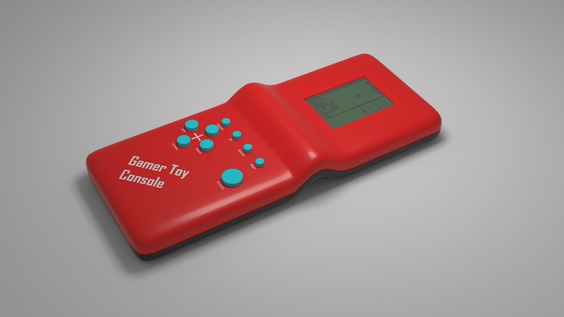 Tetris Retro Console 3D model | CGTrader