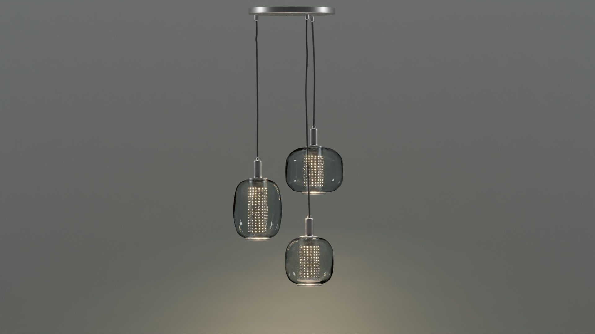 Pendant Light glass metal hogvind 3D model | CGTrader