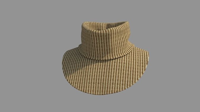 3D model Scarf - High Neck Collar VR / AR / low-poly | CGTrader