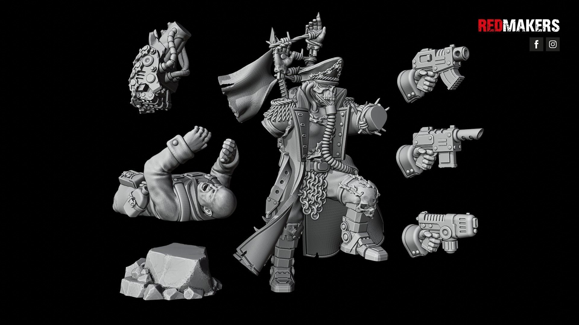 Renegade Death Division - Commissar - Heretics free 3D model 3D ...