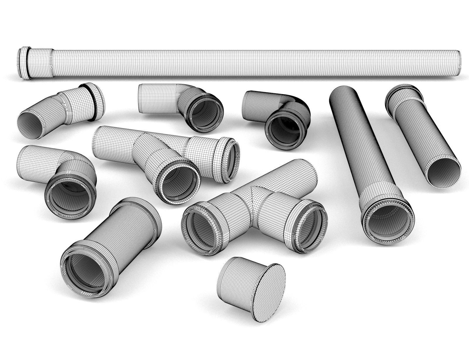Sewer pipes vol 01 3D model | CGTrader