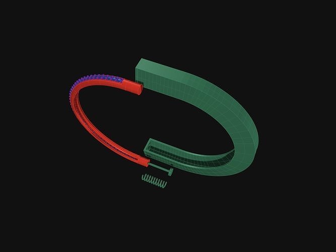 BRACELETS TIFFANY LOCK 3D model 3D printable | CGTrader