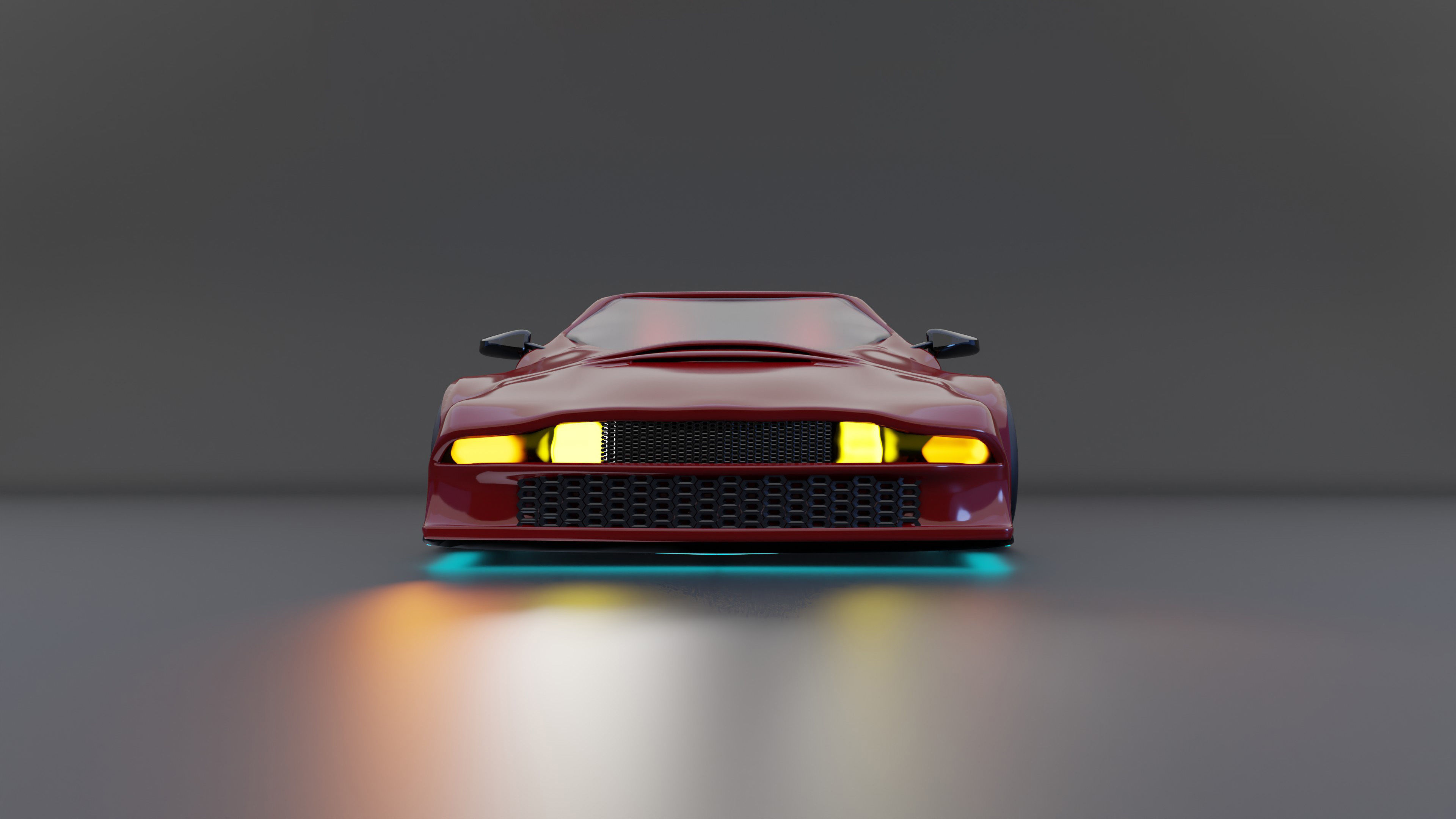 Sportscar retro vintage 80s 3D model rigged | CGTrader