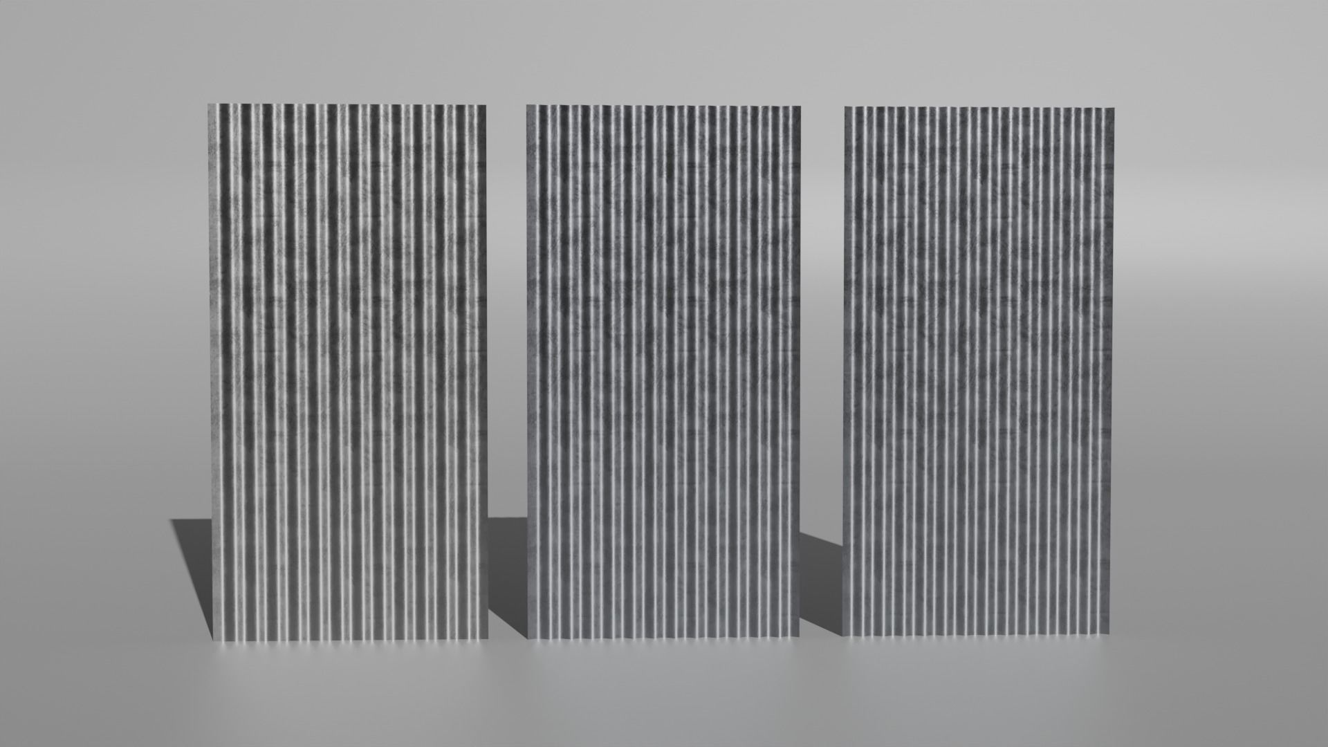 3D model Corrugated Galvanized Sheets VR / AR / low-poly | CGTrader