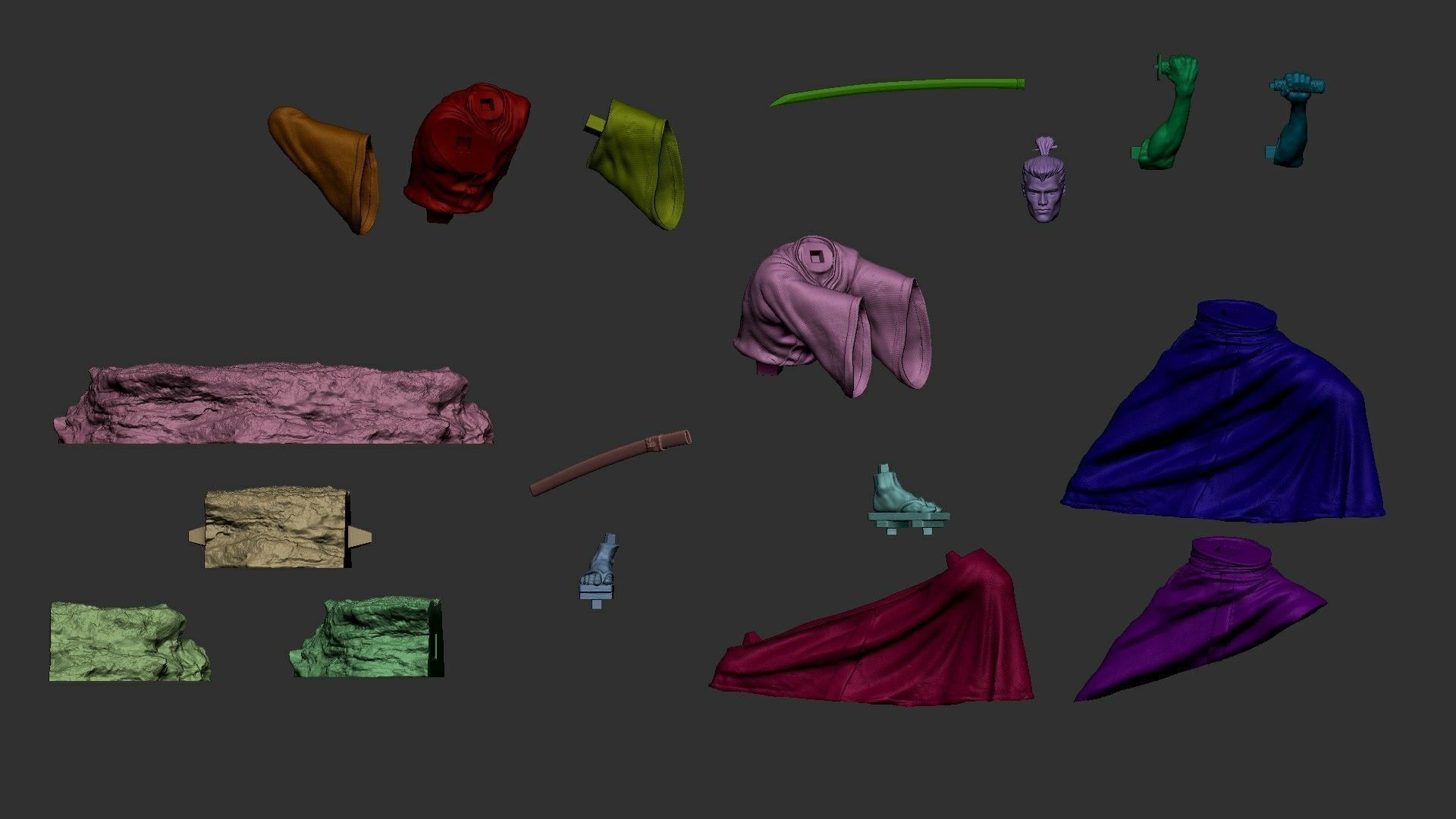 Samurai Jack 3D Print 3D model 3D printable | CGTrader