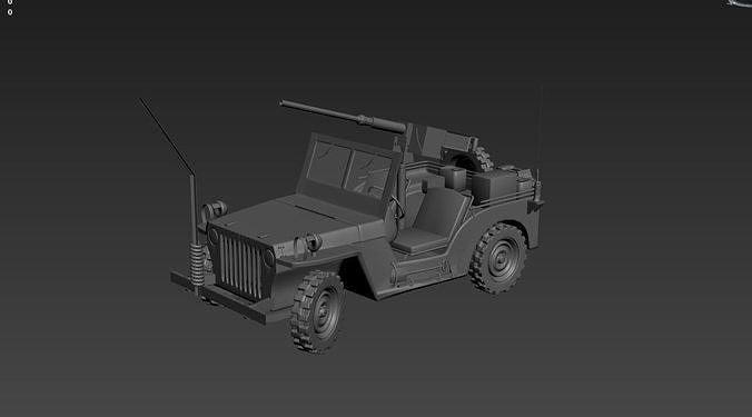 Military Jeep 3D model | CGTrader