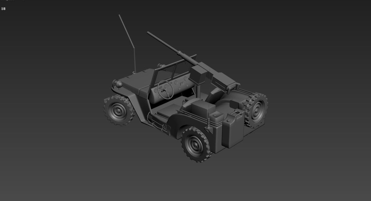 Military Jeep 3D model | CGTrader